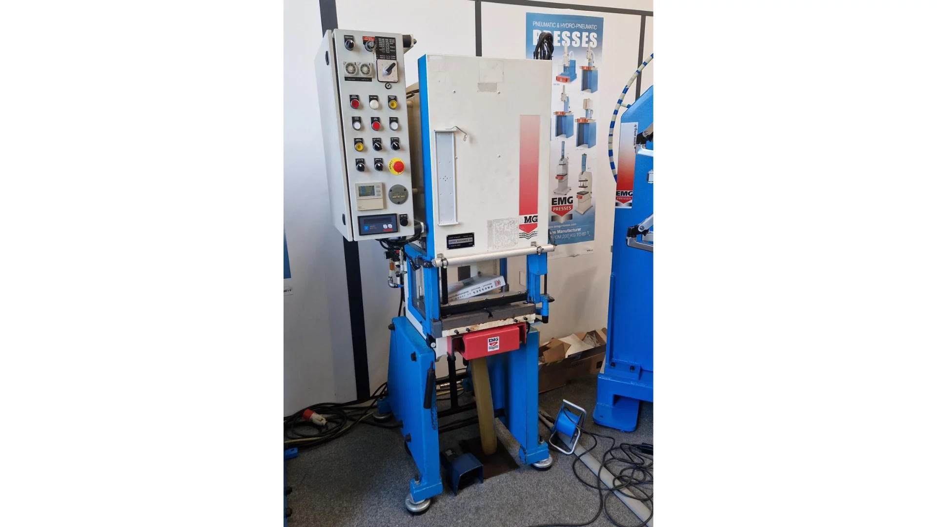 2008 EMG 15T automatic vertical screen mechanical press at a reduced p...